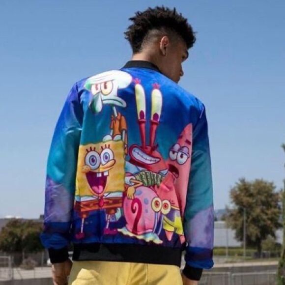 Nickelodeon | Jackets & Coats | Spongebob Squarepants Bomber Jacket ...
